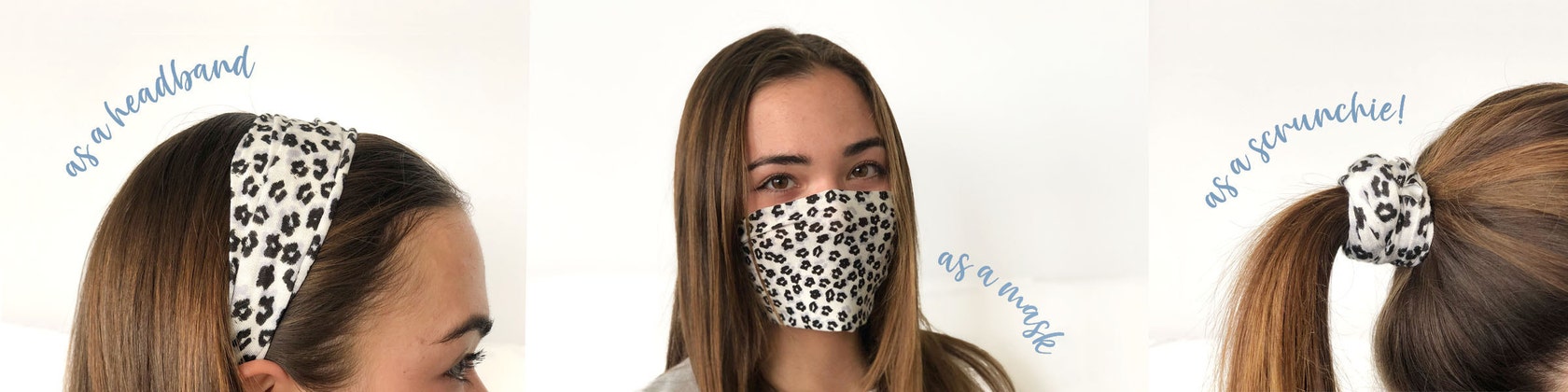 Scrunchie Headband and Face Mask All in One. by scrunchiemask
