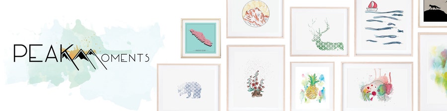 Handmade and digital art prints by PeakMoments on Etsy
