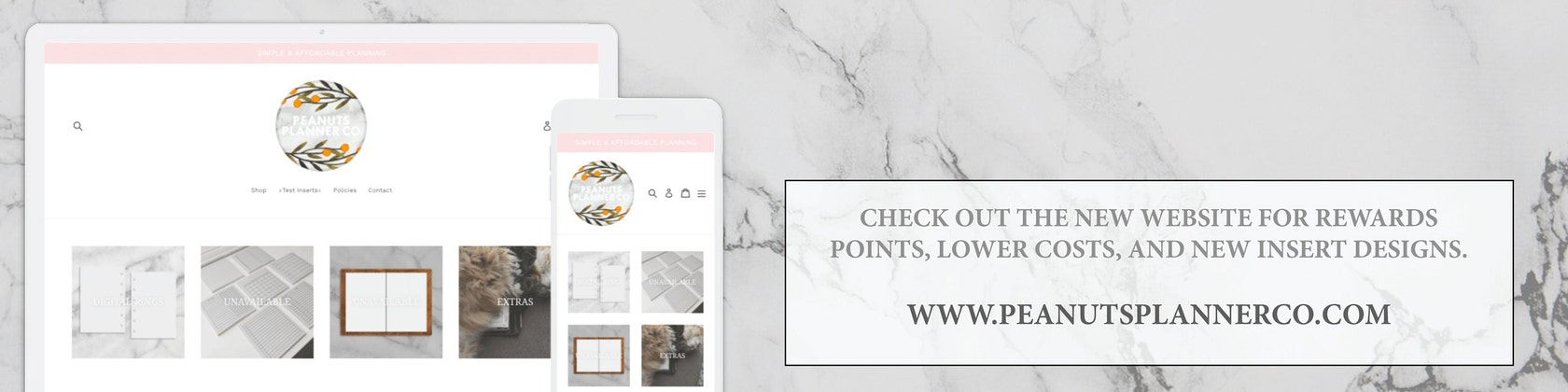 simple and affordable inserts for your planner by PeanutsPlannerCo