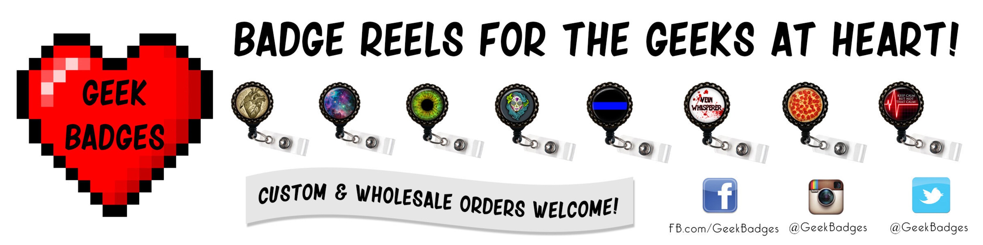 GeekBadges - Etsy