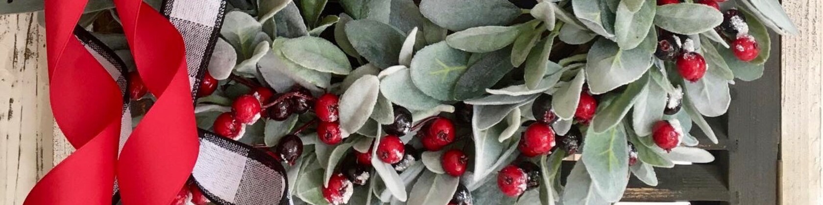 farmhouse wreaths garlands and bows for all by RusticbloomBoutique