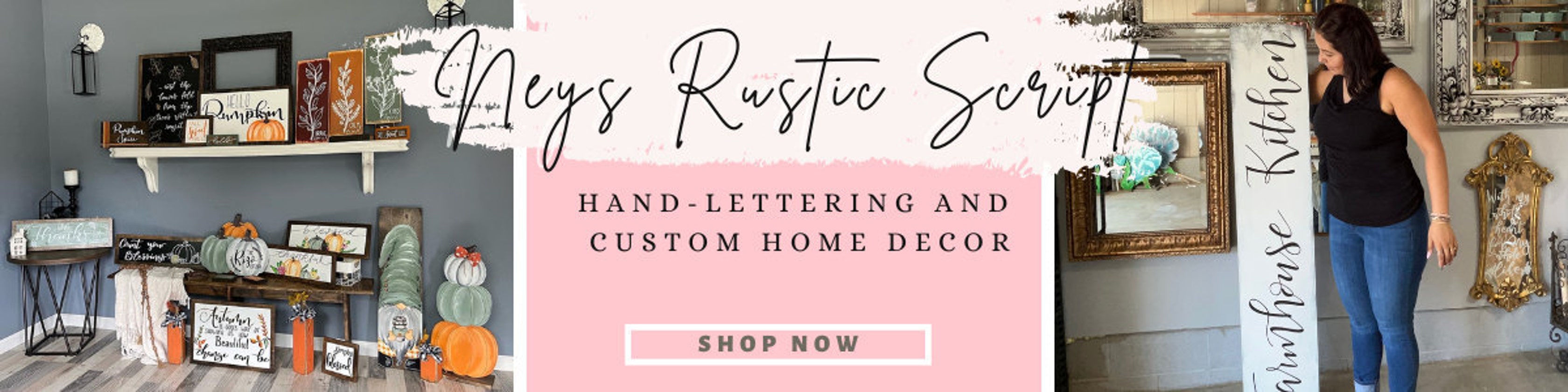 NeysRusticScript - Etsy