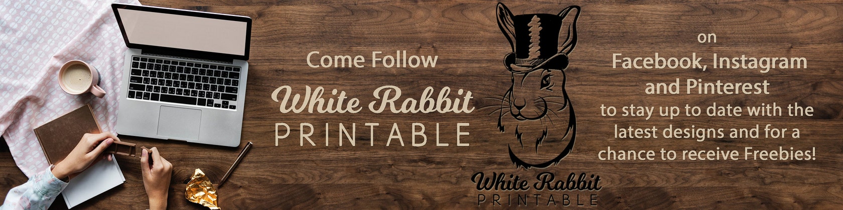 WhiteRabbitPrintable - Etsy