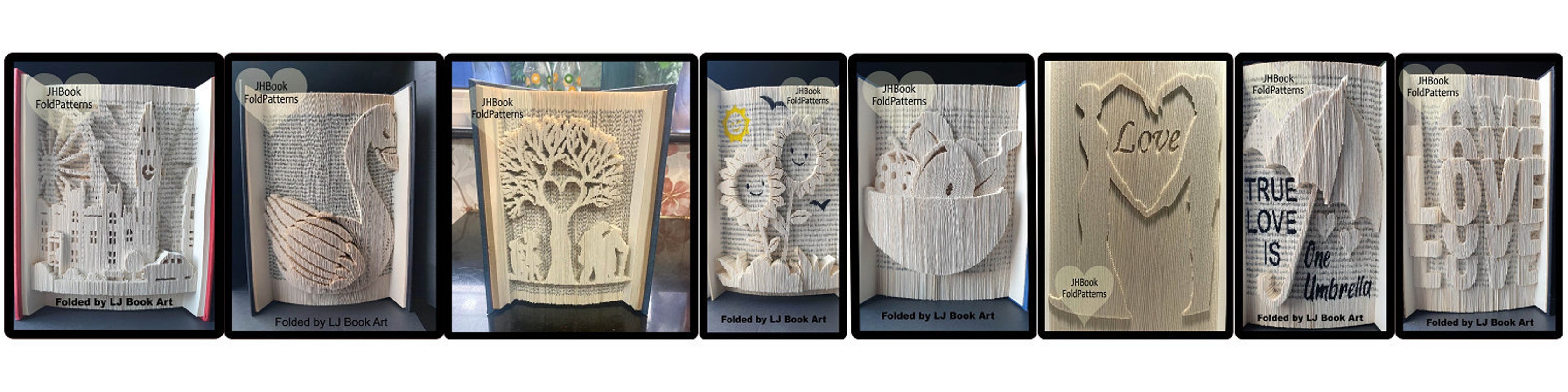JHBookFoldPatterns - Etsy