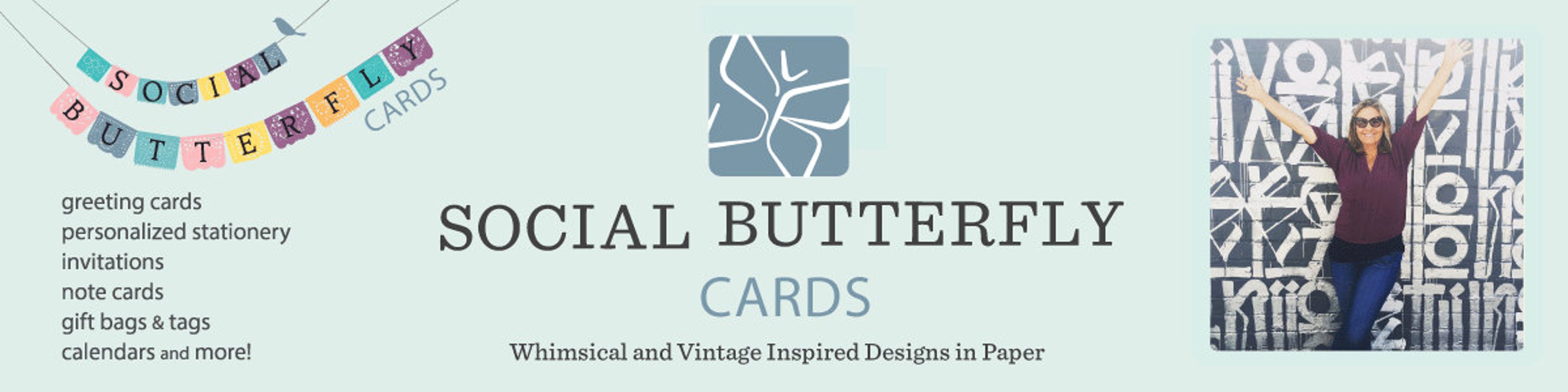 Whimsical and Vintage Designs in Paper by socialbutterflycards