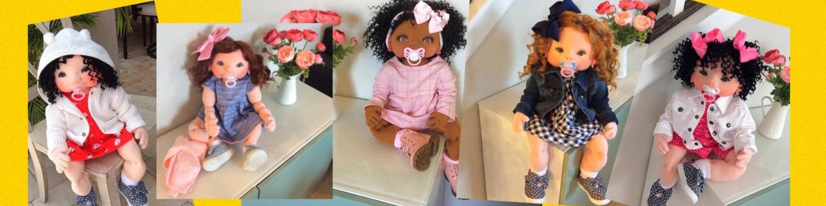 Handmade by me unique fabric dolls. by lebamboledelcuore on Etsy