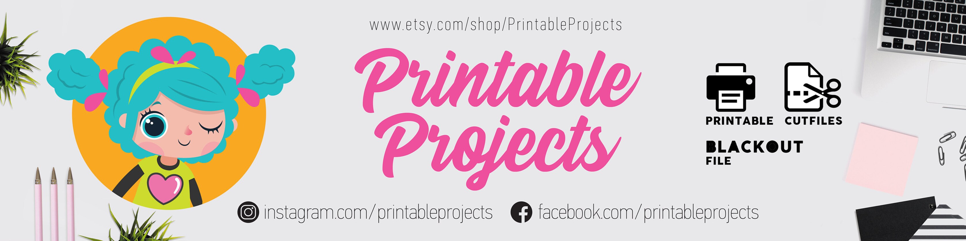 PrintableProjects - Etsy