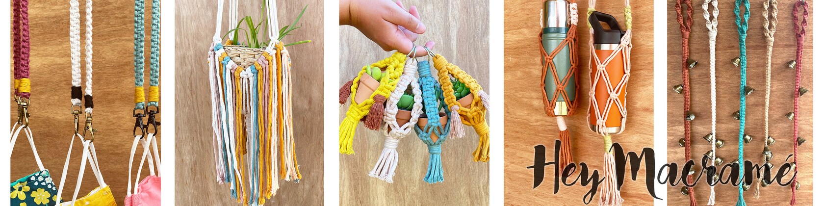 Modern midwest macramé boho macramé jewelry and by HeyMacrameShop