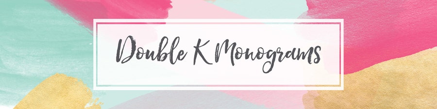 DoubleKMonograms - Etsy
