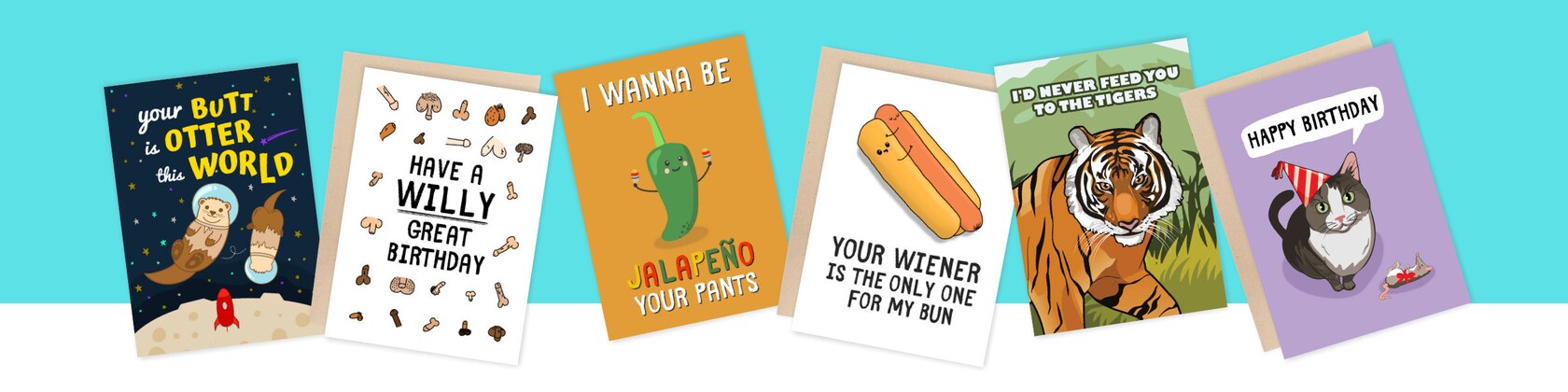 Funny and dirty greeting cards with witty humor by SleazyGreetings