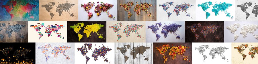 WanderWonderWorldMap - Etsy