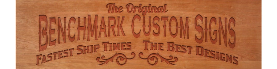 BenchMarkCustomSigns - Etsy