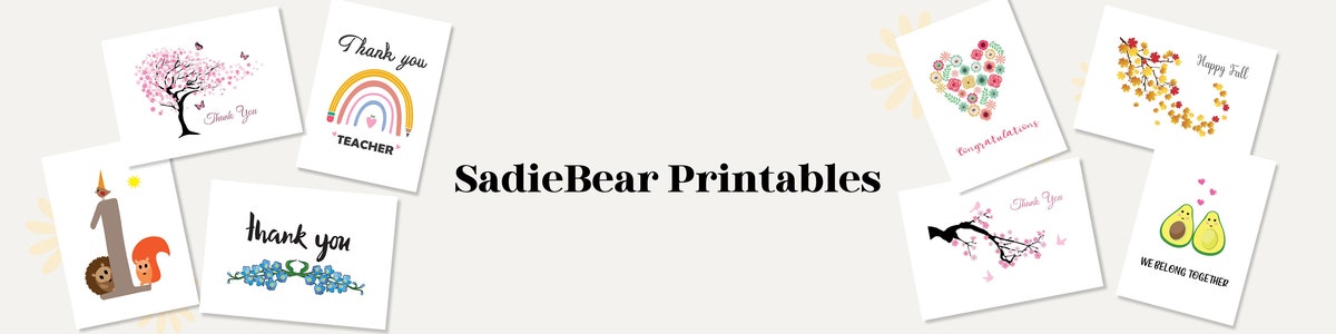 SadieBearPrintables - Etsy