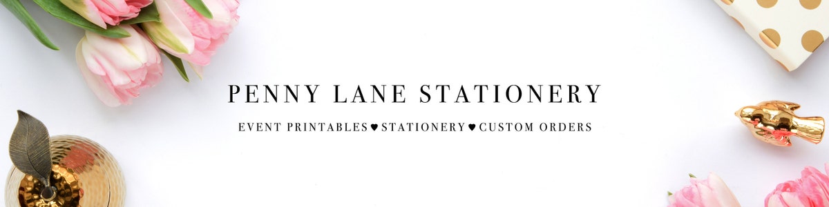 Event Stationery Greeting Cards Enamel Pins by PennyLaneStationery