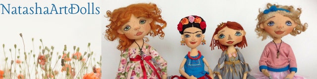 Cloth art dolls doll patterns textile by NatashaArtDolls on Etsy