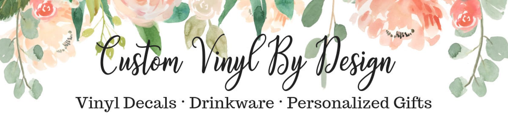 Vinyl Decals Drinkware Personalized Gifts by customvinylbydesign