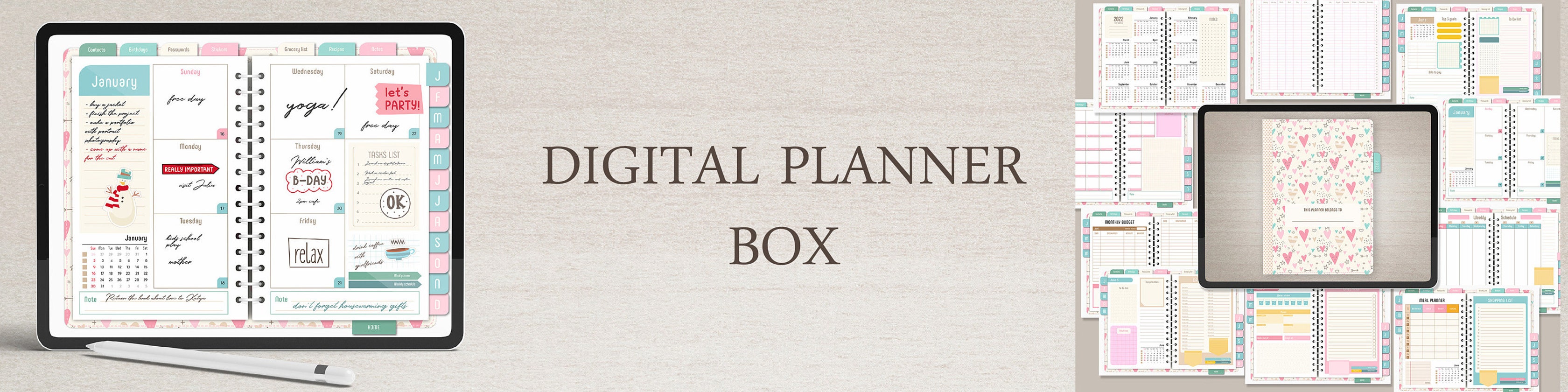 DigitalPlannerBox - Etsy