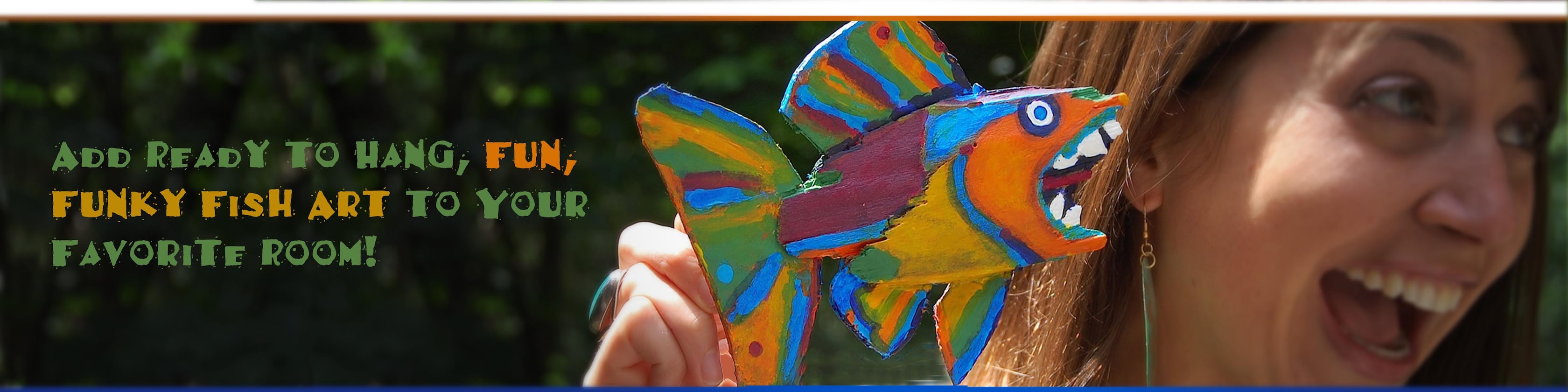 FUNKY FISH ART Ready to Hang Original Creations by FISHeFISH