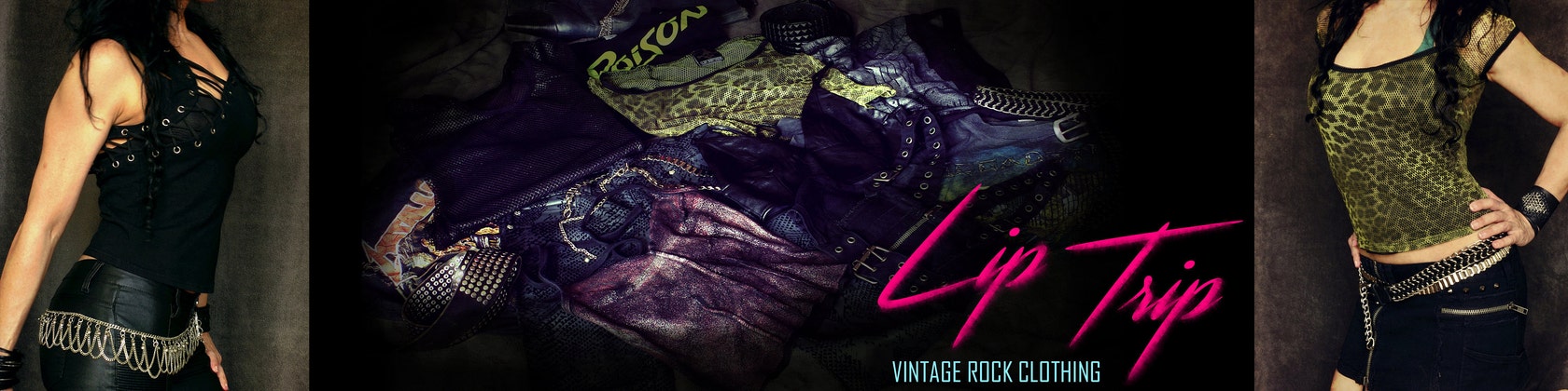 Vintage rock metal goth clothes from iconic brands by LipTrip