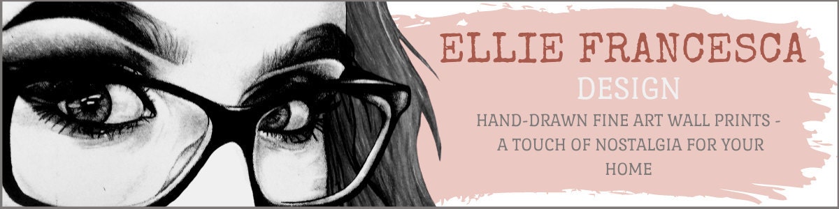 Hand-Drawn Wall Art Prints Inspired By by EllieFrancescaDesign