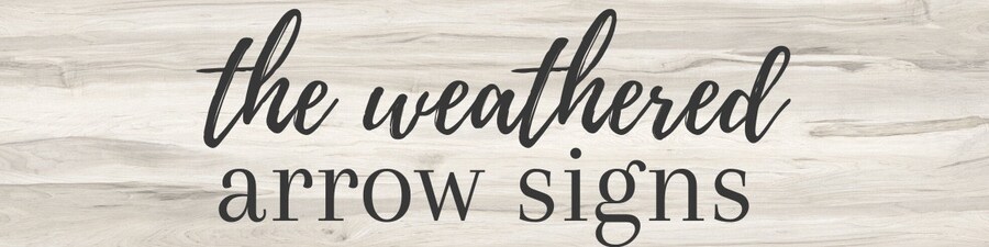 WeatheredArrowSigns - Etsy