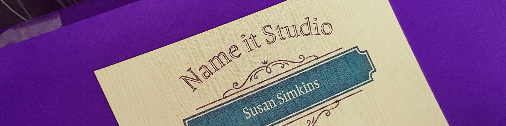 Unique personalised gifts and banners made to by NameitStudio