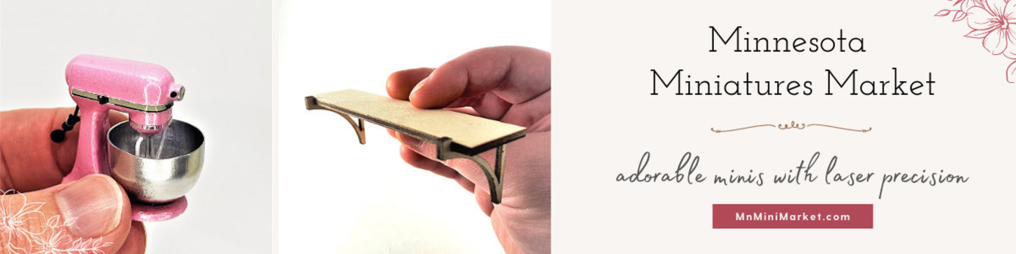 Original laser-cut dollhouse miniatures by MinnesotaMiniMarket