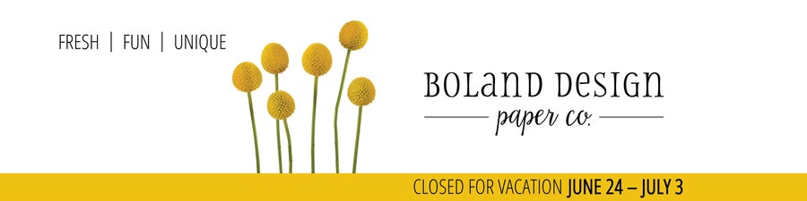 Boland Design Paper Co. by BolandDesignPaperCo on Etsy
