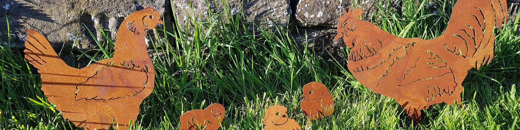 Rusty Metal Animal Dinosaur Pet & Pagan Garden by RustedBanana