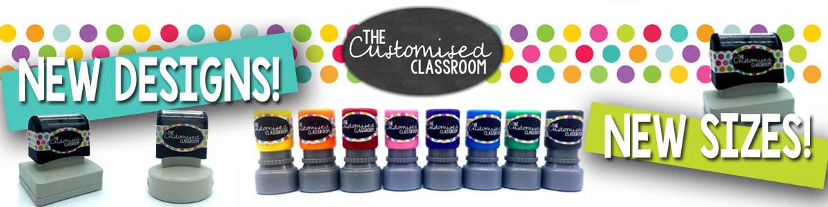 Custom made personalised teacher stamps by customisedclassroom