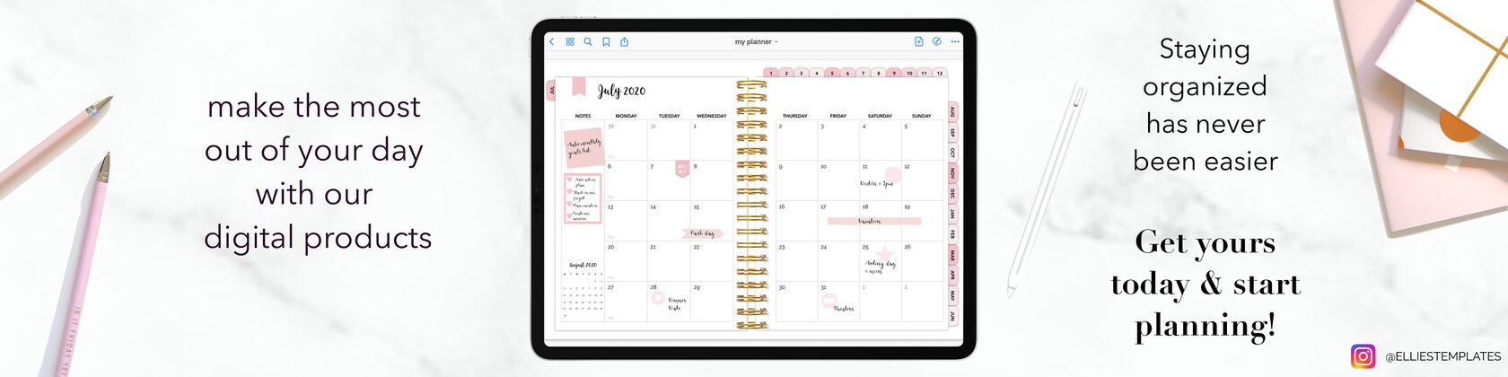 Digital Planners Notebooks Stickers and by DigitalPlannerStart