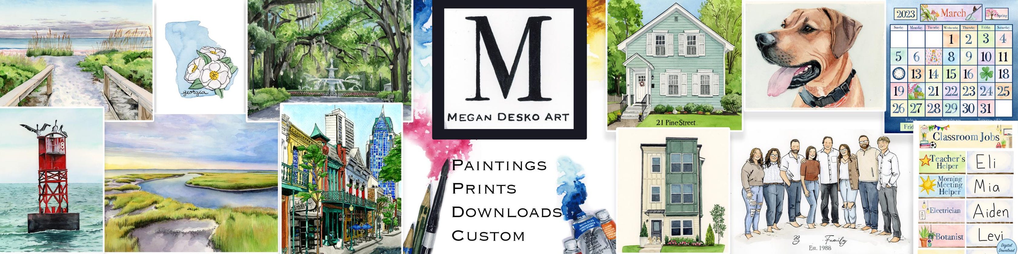 MeganDeskoArt - Etsy