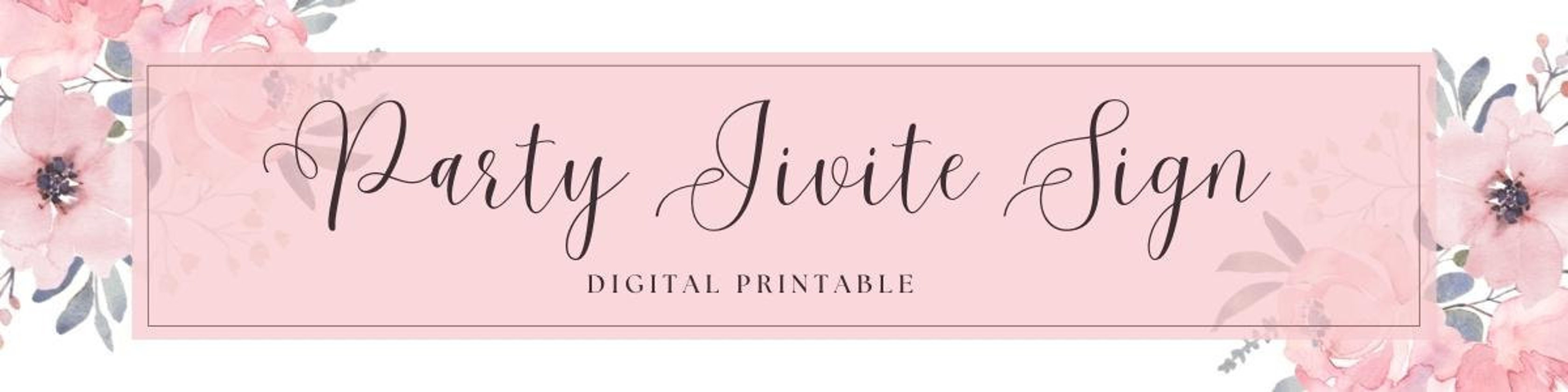 PartyInviteSign - Etsy