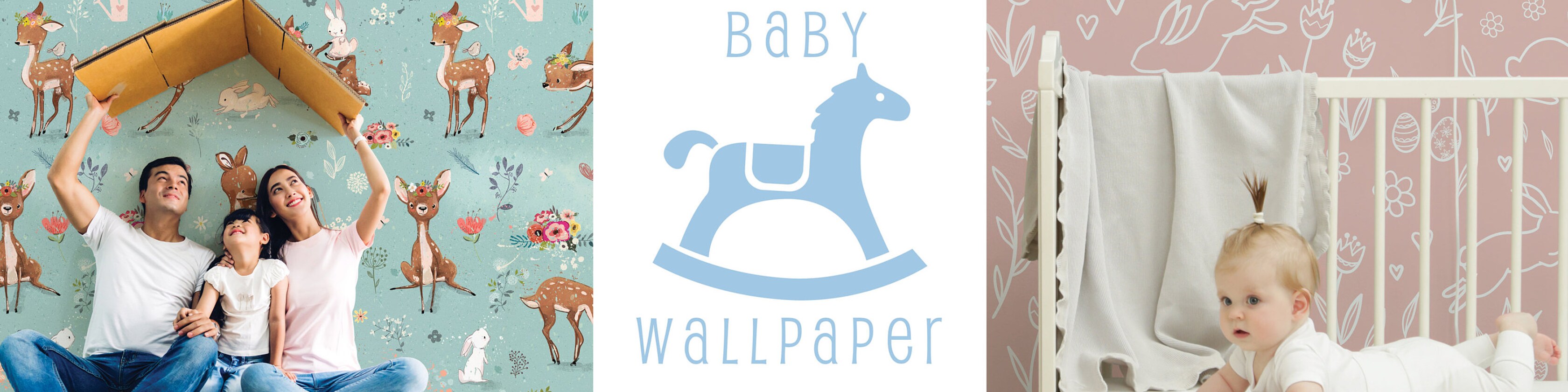 Self adhesive wallpapers for kids by BabyWallpaper on Etsy