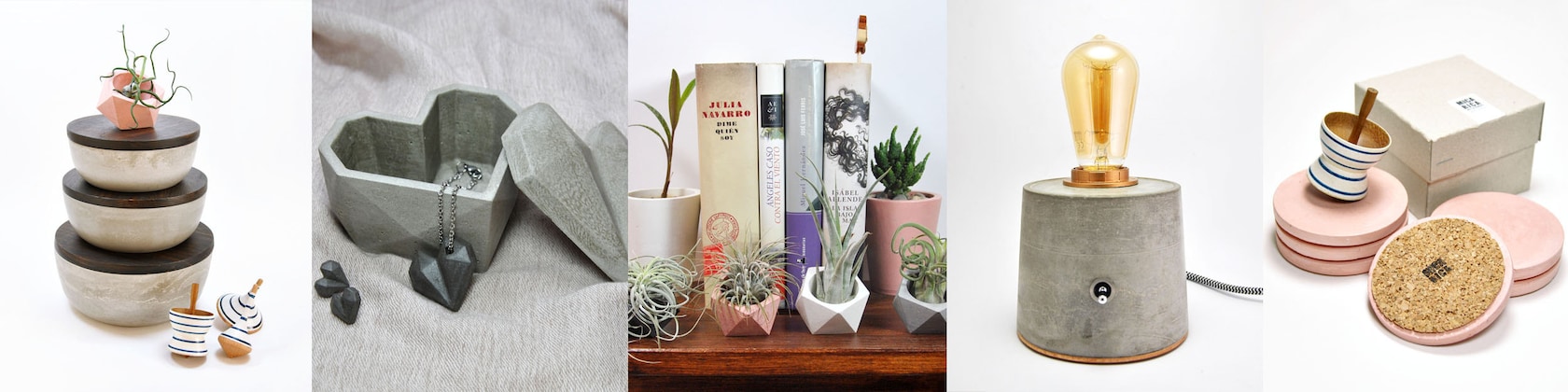 Concrete home decor concrete jewelry and gifts by MicaRicaShop