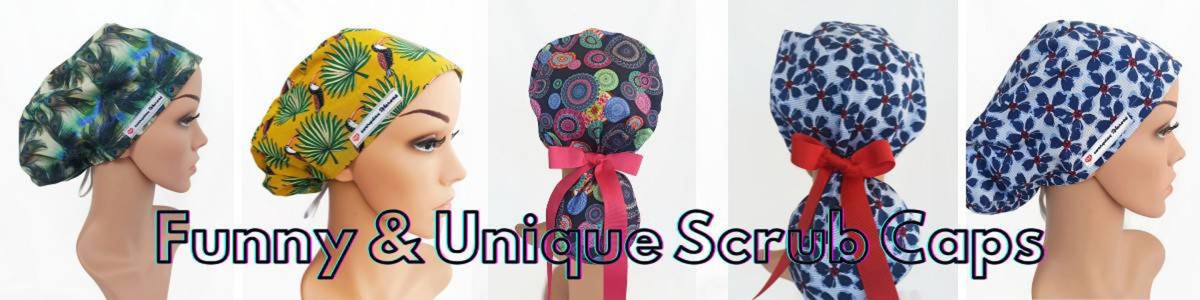 Funny Surgical caps Scrub caps and hats for by EverydayHeroesStore