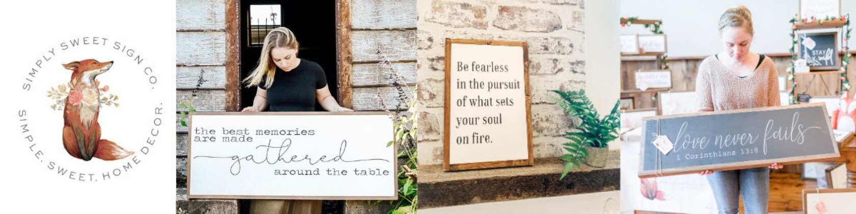 Rustic Farmhouse Style Signs. Neutral Home by SimplySweetSignCo