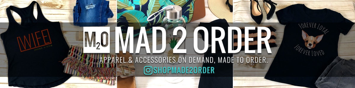 Apparel & accessories made to order. All by Mad2Order on Etsy