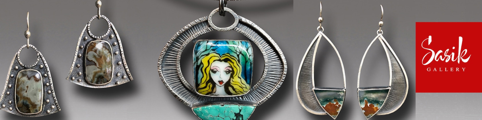 SASIK JEWELRY AND ENAMELS FROM NEW ORLEANS by xaosart on Etsy