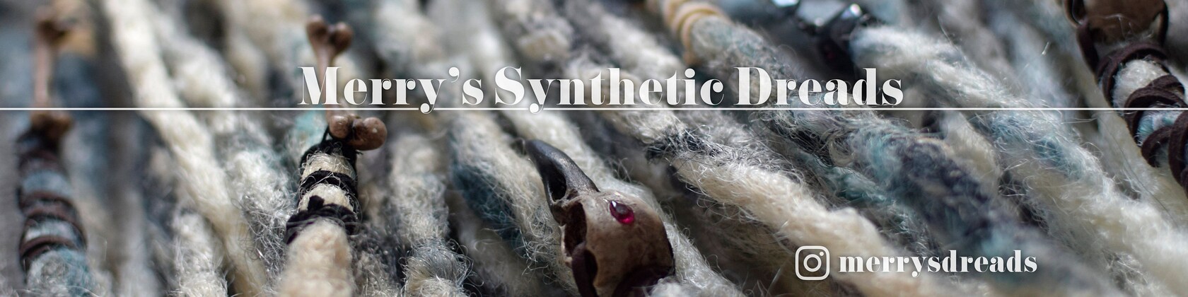 Custom made synthetic dreads by merrysdreads on Etsy