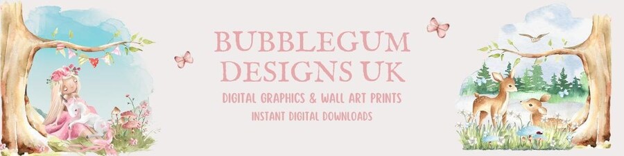 BubblegumDesignsUK | Etsy