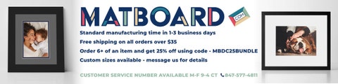 Ordering Matboard and Frames Made Simple. by MatboardDotCom