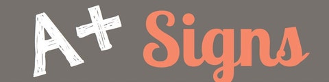 APlusSigns - Etsy