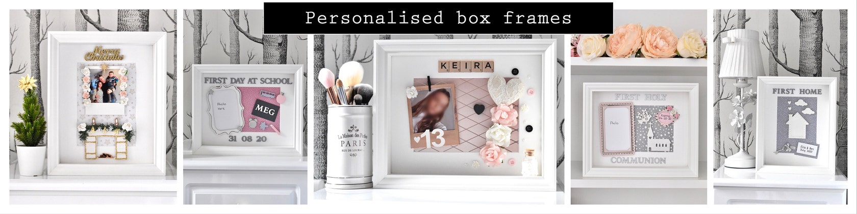 Personalised box frames for every occasion by OutsideTheBoxFrames