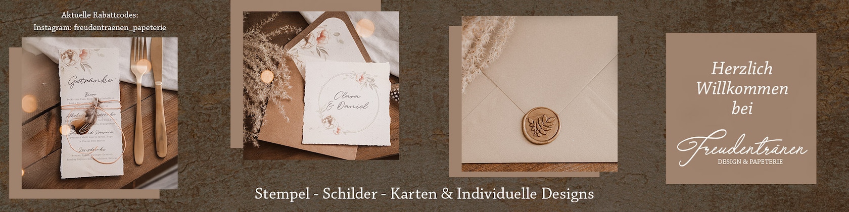 Papeterie für die schönsten Momente im Leben von Freudentraenen