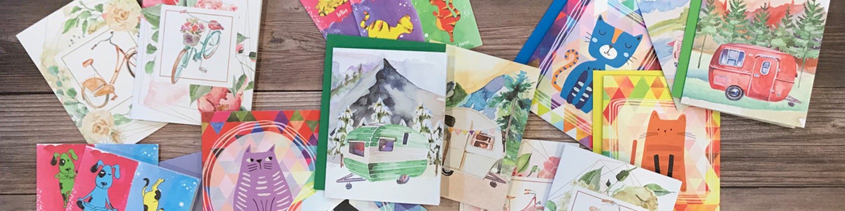 High-quality boutique note cards and greeting by LittleCreekCardCo