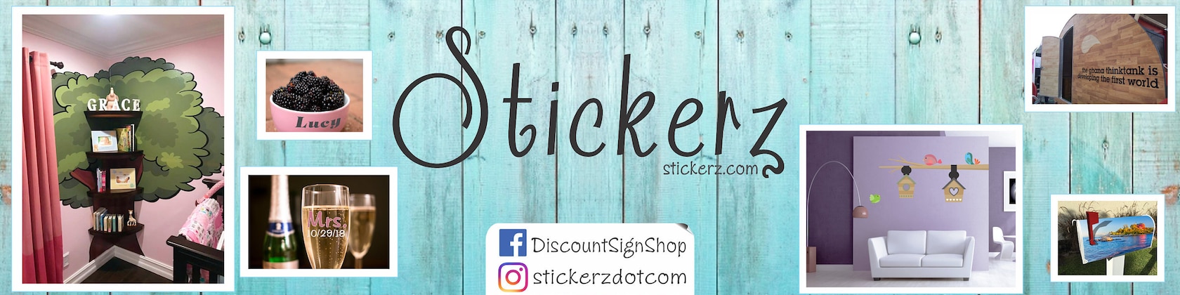 Stickerz of every type Magnetic Peel-n-Stick & by Stickerzdotcom