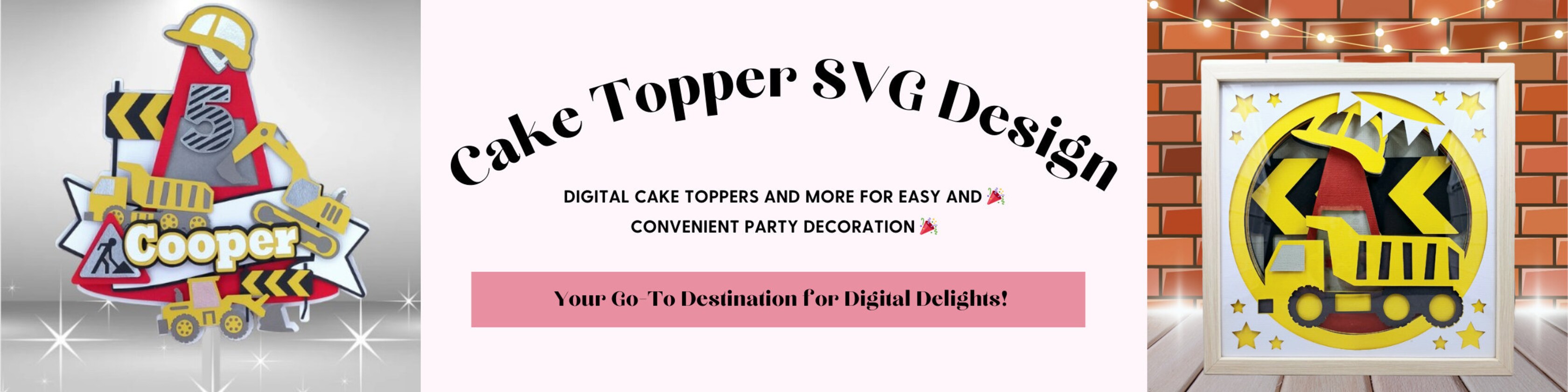 CakeTopperSVGDesign - Etsy