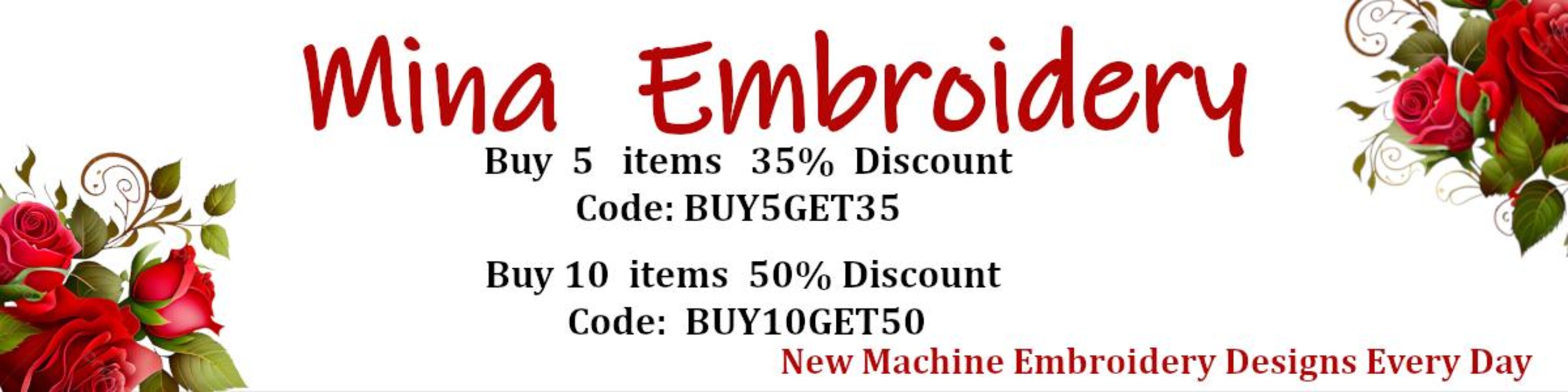 MinaEmbroidery - Etsy