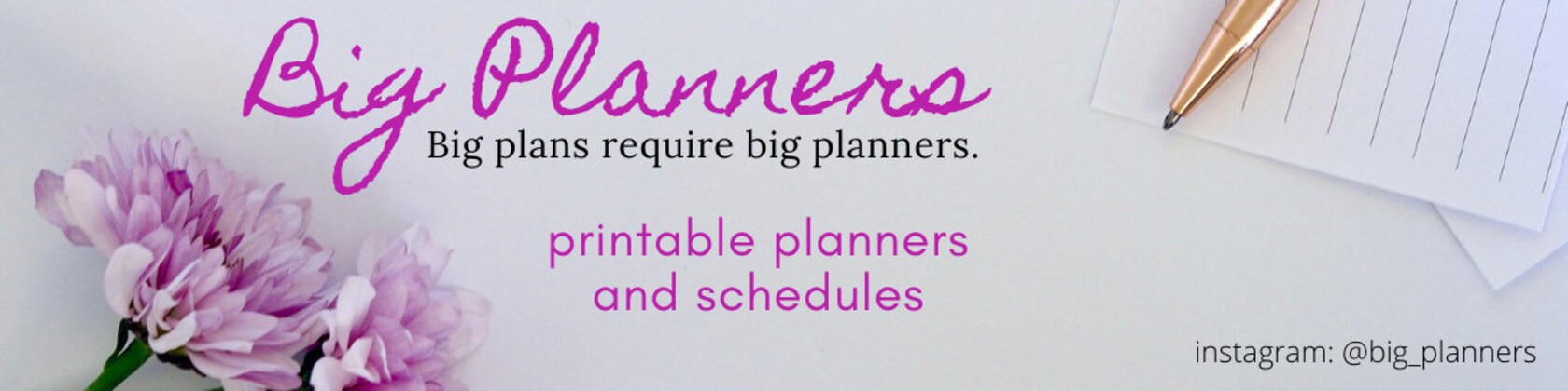 Big plans require big planners. Let's plan together by BigPlanners